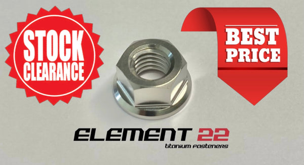 Flanged Hex Nuts – Element 22 Titanium Fasteners